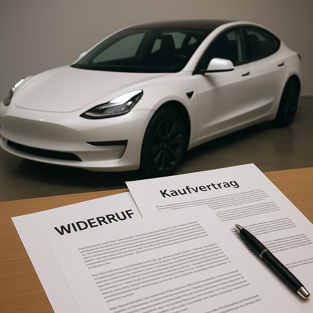 Tesla Klage Widerruf